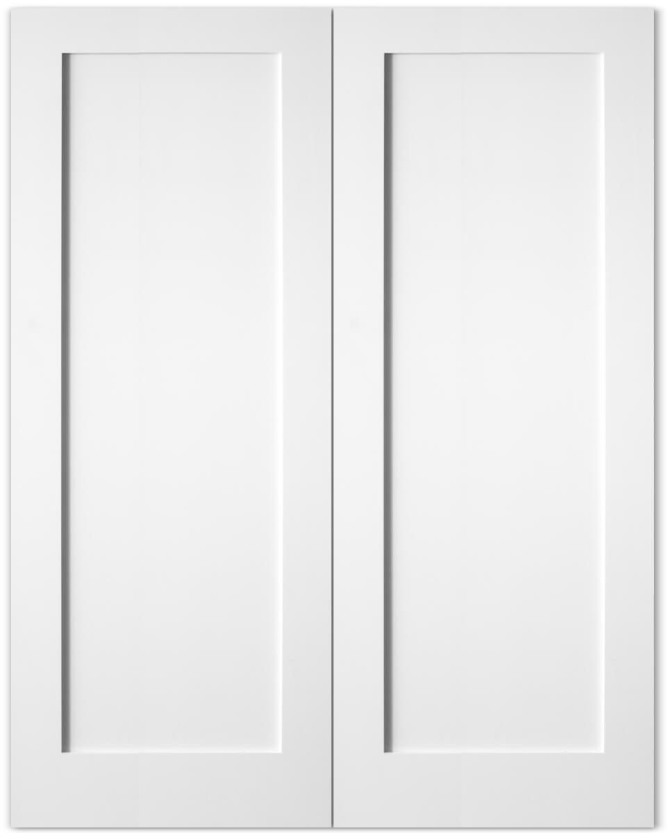 1-Panel MDF Door with Square Top, Solid Core, 1-3/4" Thick