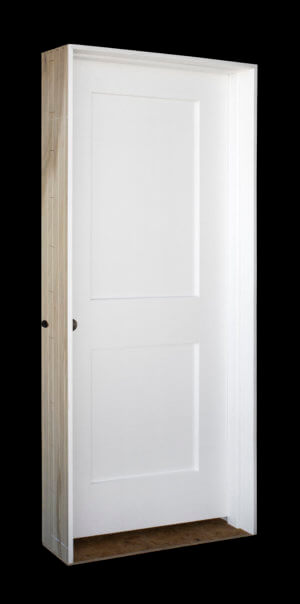 1-Panel MDF Door with Square Top, Solid Core, 1-3/4" Thick